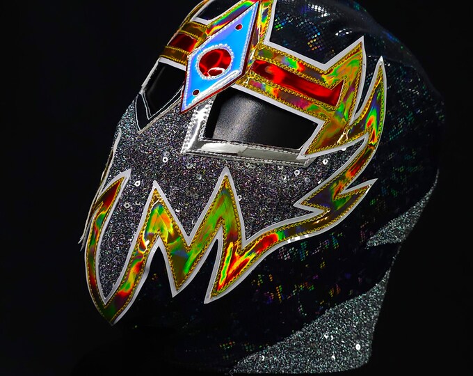 Hand Made NINJA MASK Wrestling Mask Luchador Costume Wrestler Lucha ...
