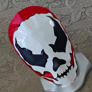 Hand Made SKULL Wrestling Mask Luchador Costume Wrestler Lucha Libre ...
