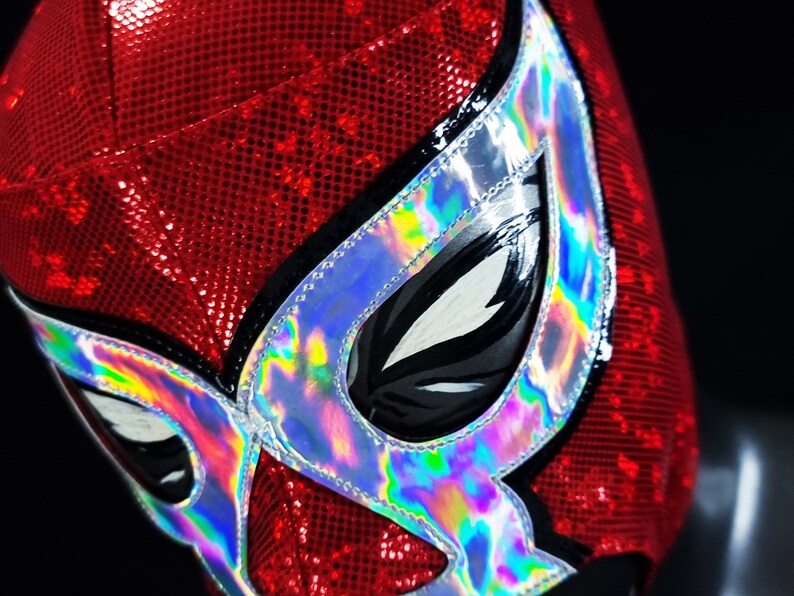 RED DEMON MASK Style Wrestling Mask Luchador Costume Wrestler - Etsy