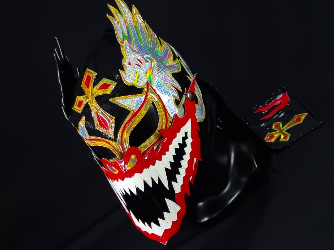 DRAGON MASK Wrestling Mask Luchador Costume Wrestler Lucha Libre ...