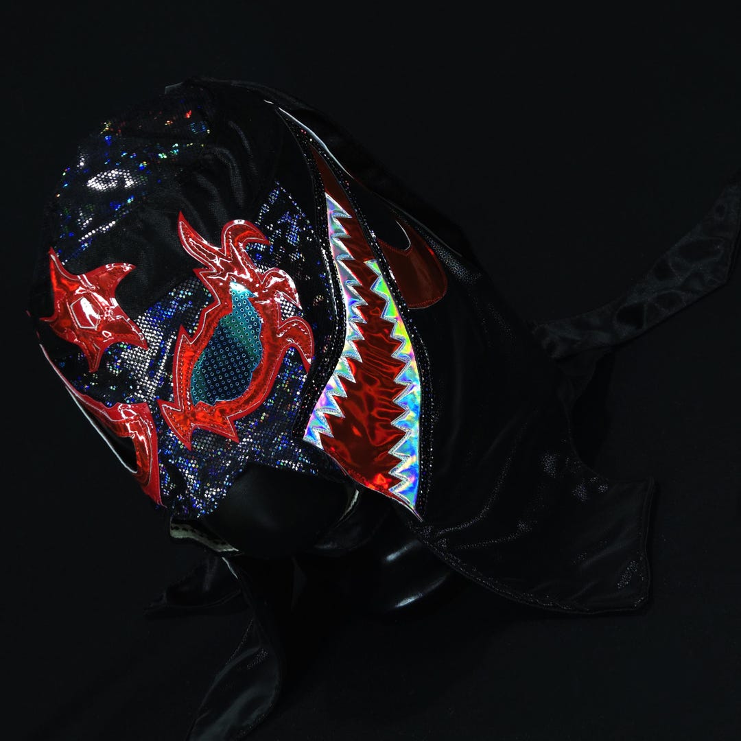 Hand Made VENOM MASK Wrestling Mask Luchador Costume Wrestler Lucha ...