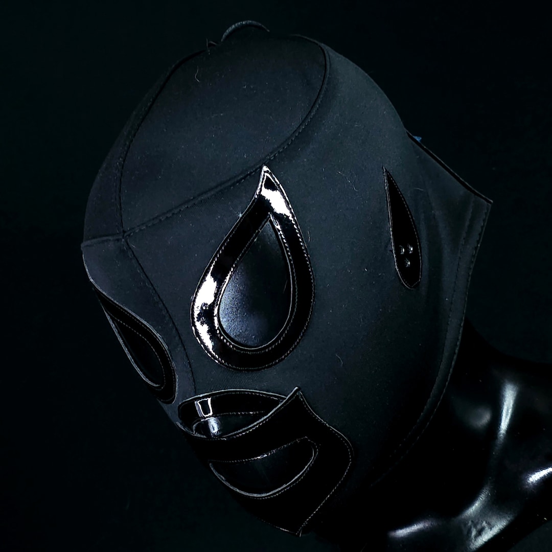 BLACK SAINT Mask Wrestling Mask Luchador Costume Wrestler Lucha Libre ...