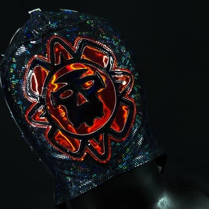 NEON MASK Wrestling Mask Luchador Costume Wrestler Lucha Libre Mexican ...