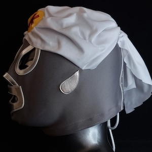 SILVER KALIMAN Wrestling Mask Luchador Costume Wrestler Lucha Libre ...