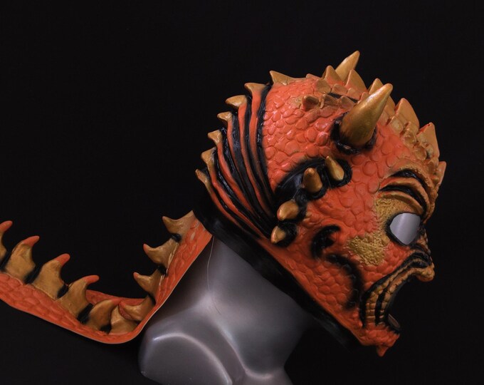 Dragon Latex Mask Wrestling Mask Luchador Costume Wrestler Lucha Libre ...
