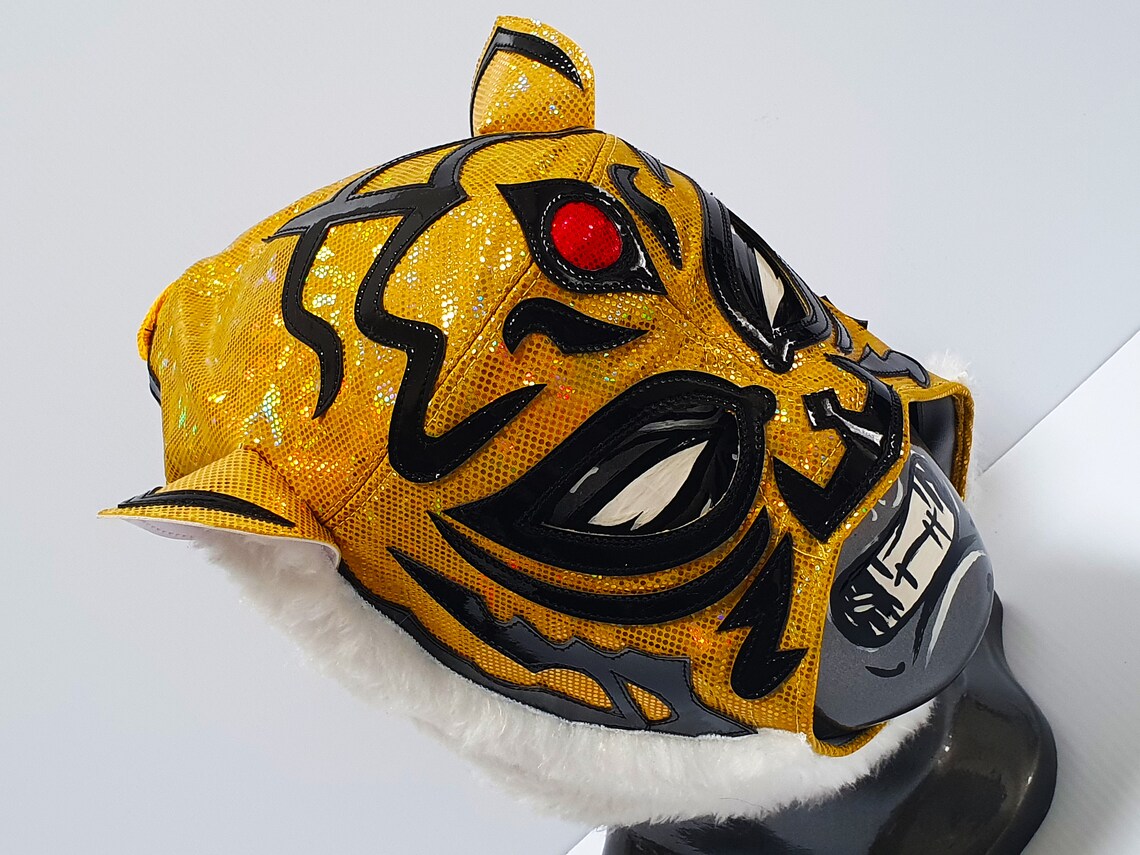 REAL PRO Tiger Mask Wrestling Mask Luchador Costume Wrestler - Etsy