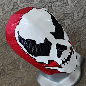 Hand Made SKULL Wrestling Mask Luchador Costume Wrestler Lucha Libre ...