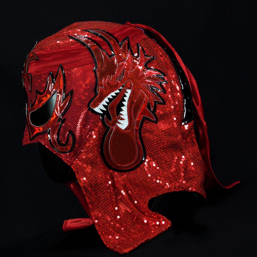 PENTAGON Wrestling Mask Luchador Costume Wrestler Lucha Libre Mexican ...
