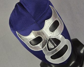 Hand Made BLUE Mask Wrestling Mask Luchador Costume Wrestler Lucha ...