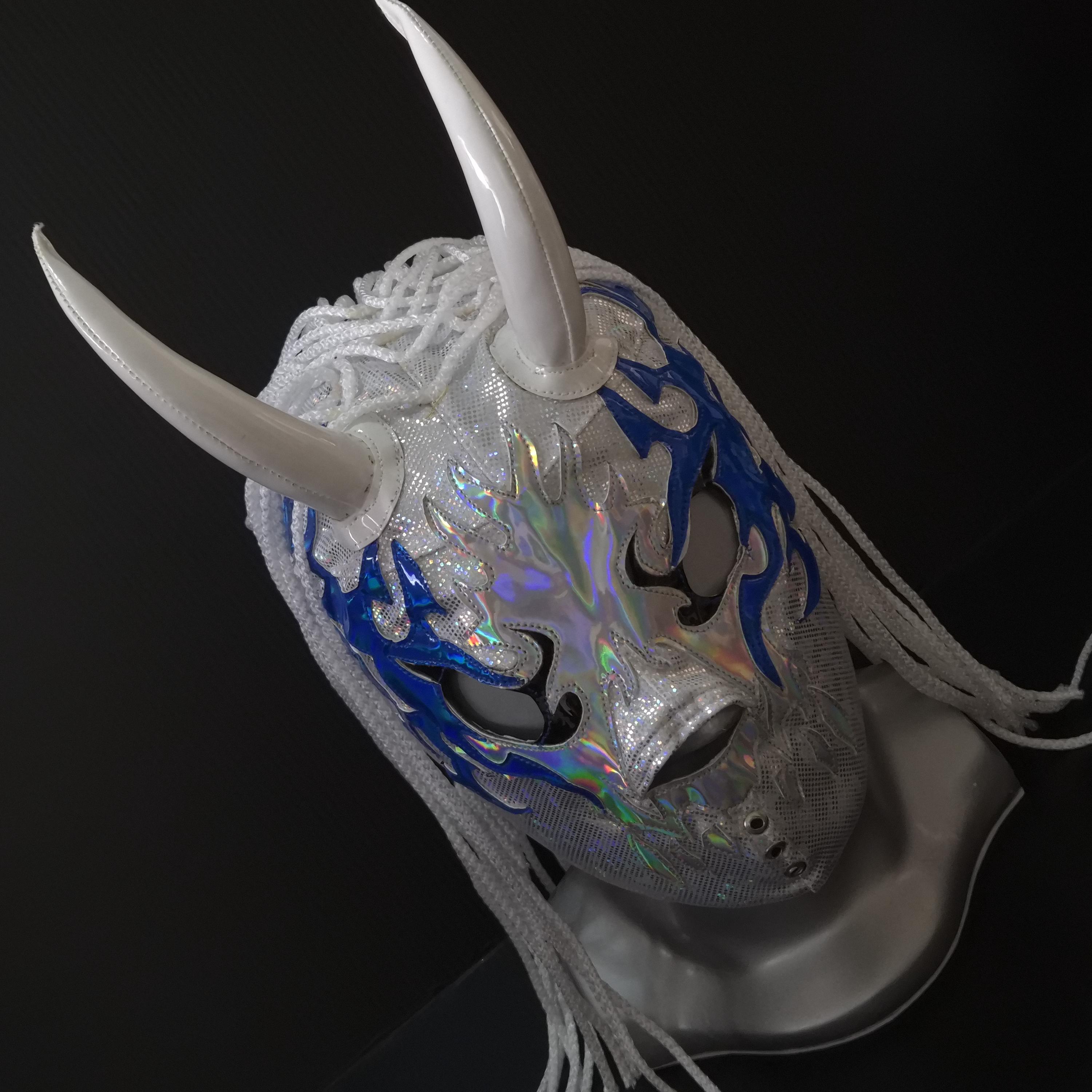 Hand Made Demon Mask Wrestling Mask Luchador Costume Wrestler Lucha ...