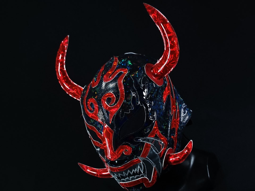 DEVIL DEMON Mask Wrestling Mask Luchador Costume Wrestler - Etsy