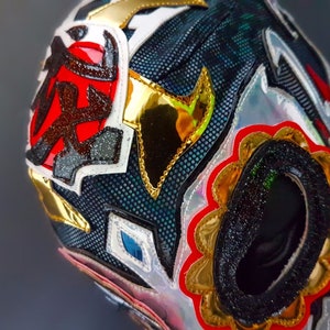 Bushi Wrestling Mask Luchador Costume Wrestler Lucha Libre Mexican Mask ...