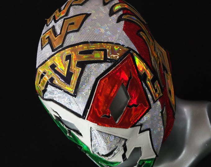 Hand Made Aztek Wrestling Mask Luchador Costume Wrestler Lucha Libre ...