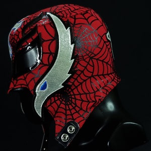 Hand Made SPIDER MASK Wrestling Mask Luchador Costume Wrestler Lucha ...