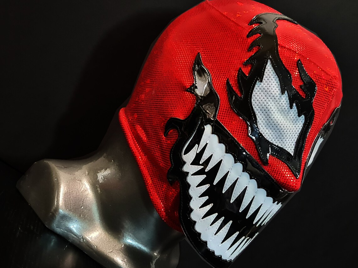 CARNAGE LYCRA Wrestling Mask Luchador Costume Wrestler Lucha - Etsy
