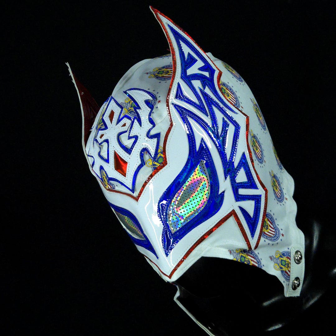 Hand Made CHIVAS SILVER MASK Wrestling Mask Luchador Costume Wrestler ...