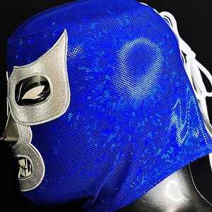BLUE Mask Wrestling Mask Luchador Costume Wrestler Lucha Libre Mexican ...