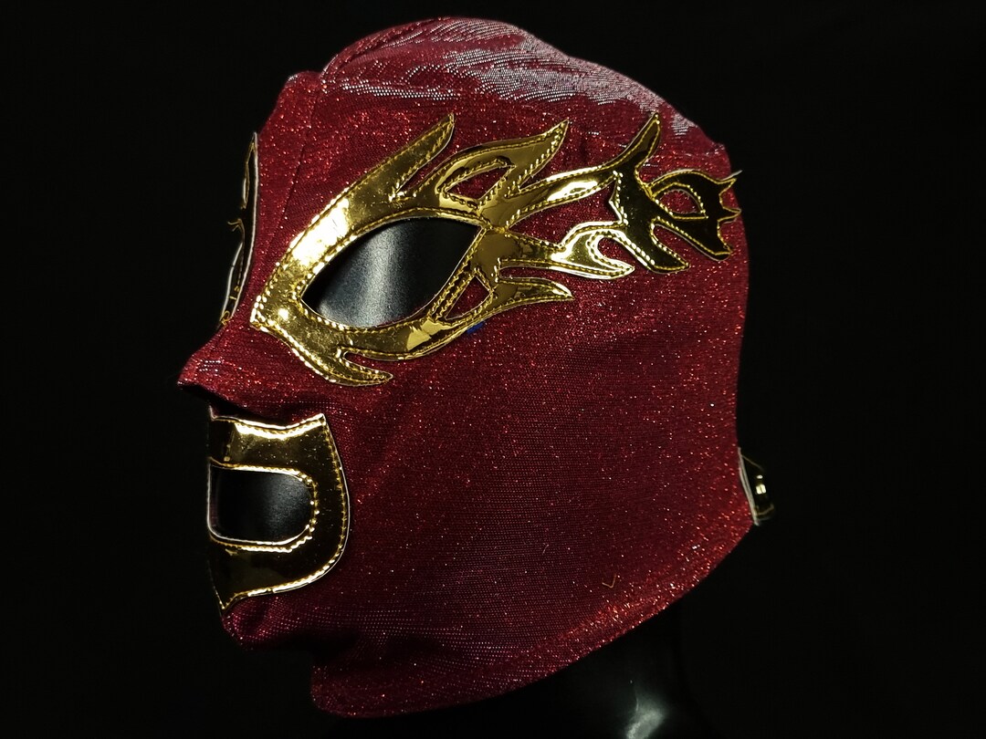 FLAME MASK Wrestling Mask Luchador Costume Wrestler Lucha Libre Mexican ...