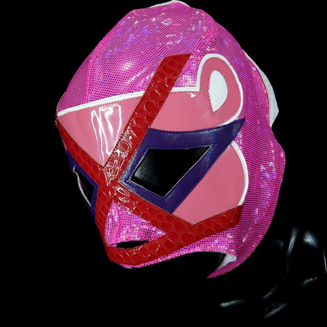 Hand Made PINK PANTHER Wrestling Mask Luchador Costume Wrestler Lucha ...