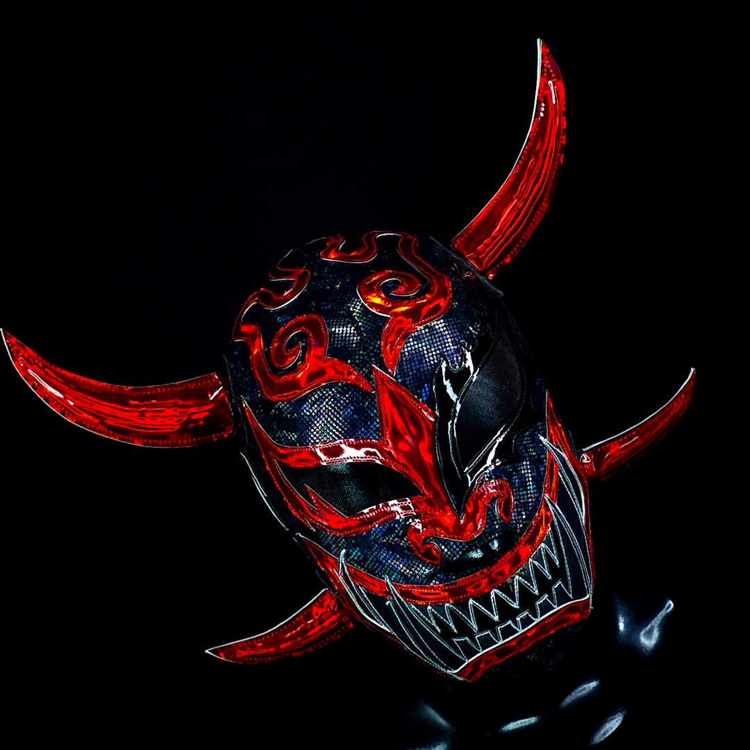 DEMON DEVIL SATAN Mask Wrestling Mask Luchador Costume Wrestler Lucha ...