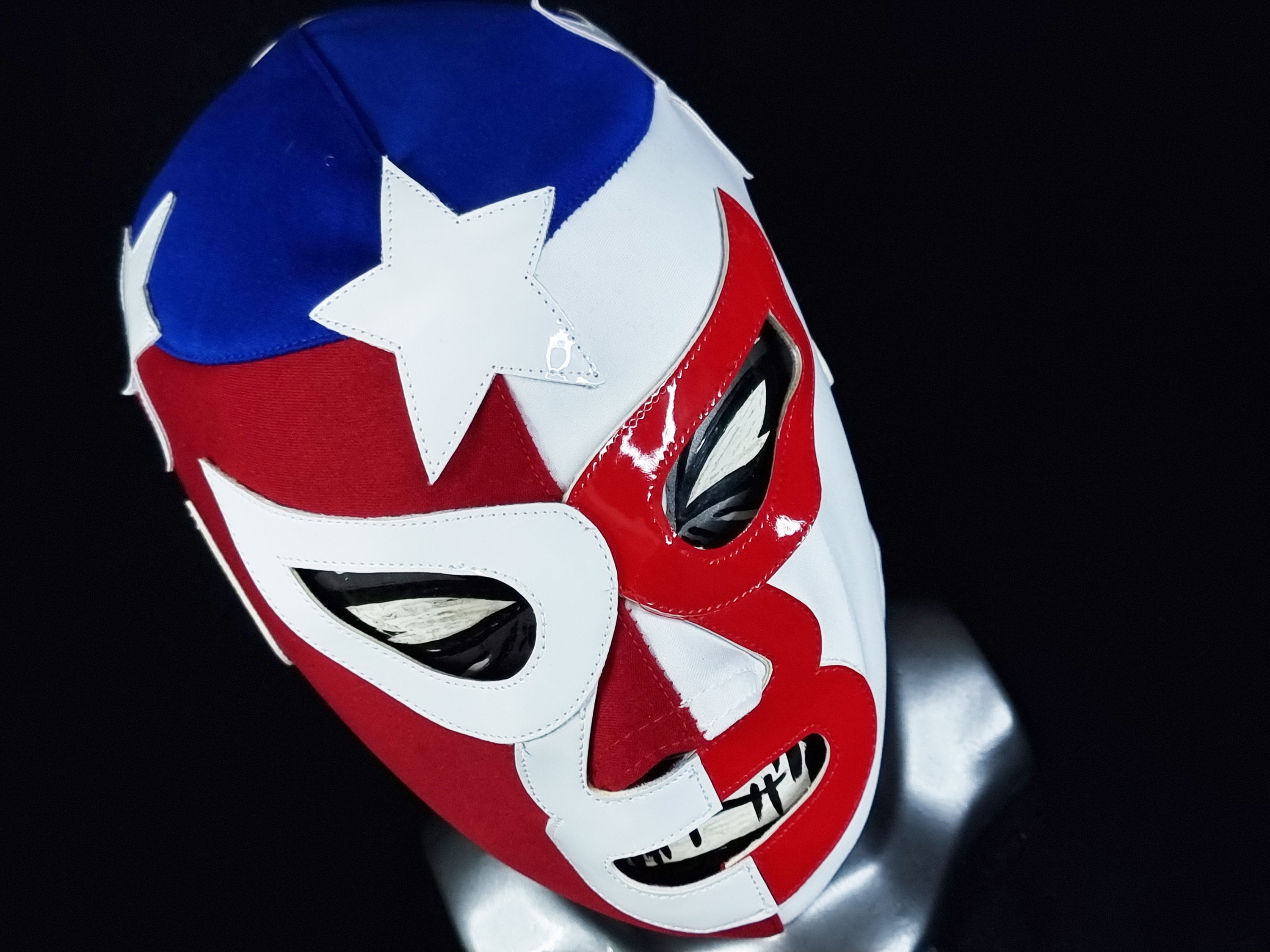 Hand Made PUERTO Ricomask Bars and Stars Wrestling Mask Luchador ...