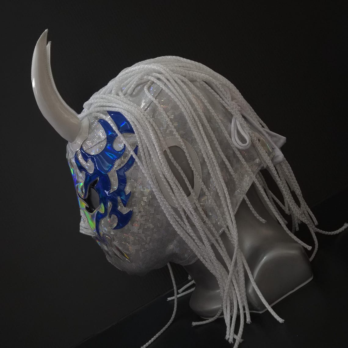 Hand Made Demon Mask Wrestling Mask Luchador Costume Wrestler Lucha ...
