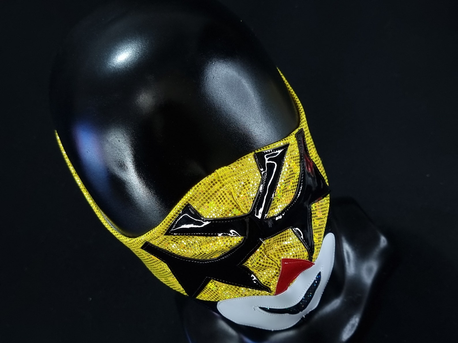 Hand Made HALF WRESTLING MASK Wrestling Mask Luchador Costume Wrestler ...