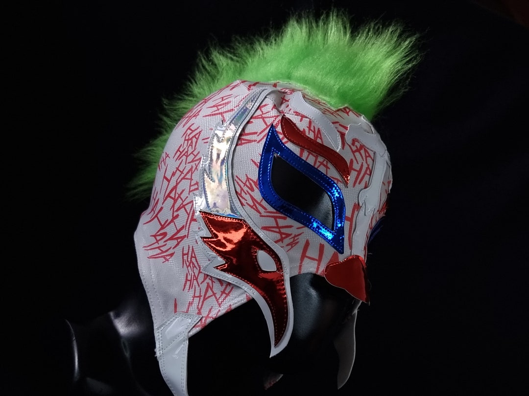 JOKER MASK Wrestling Mask Luchador Costume Wrestler Lucha Libre Mexican ...