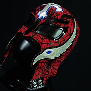Hand Made SPIDER MASK Wrestling Mask Luchador Costume Wrestler Lucha ...