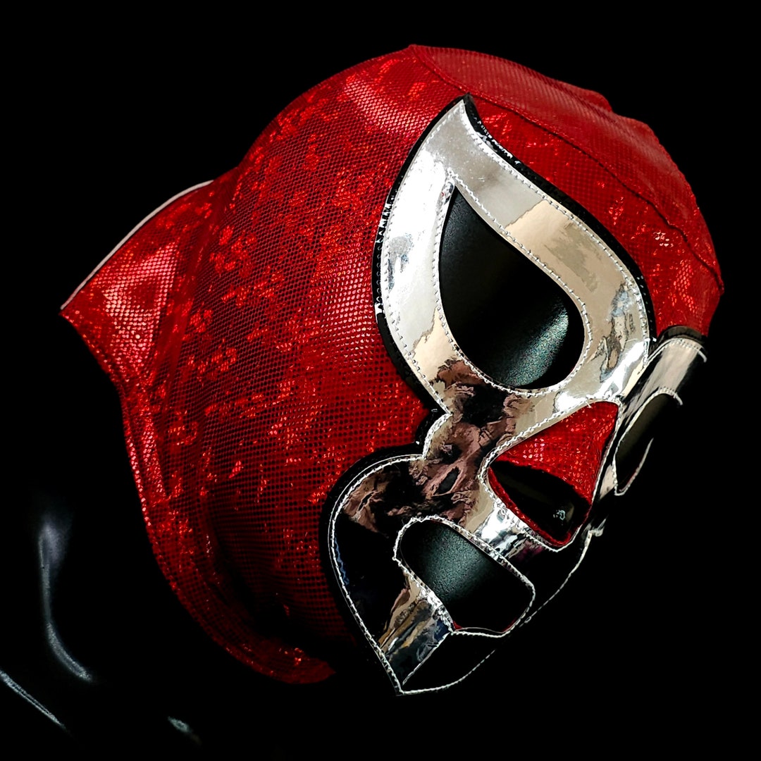 RED DEMON MASK Wrestling Mask Luchador Costume Wrestler Lucha Libre ...