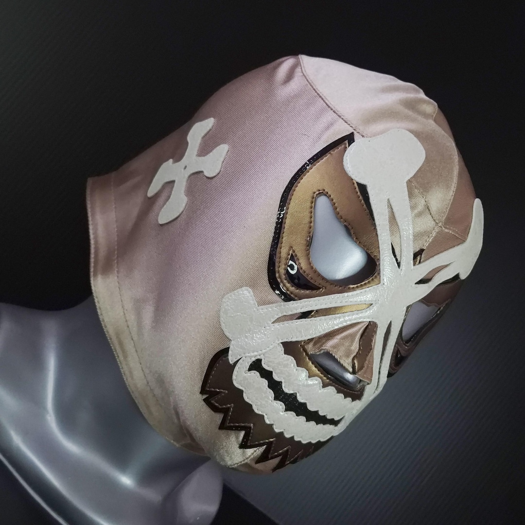 Hand Made Skull Crossbones MASK Wrestling Mask Luchador Costume ...