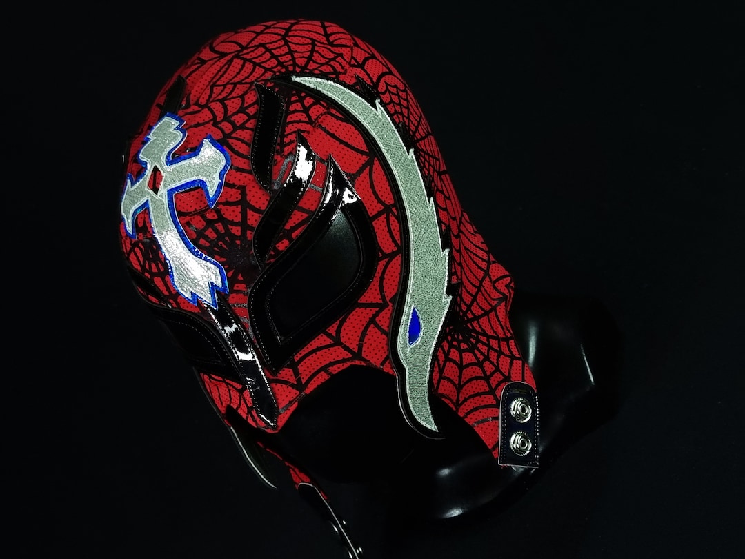 Hand Made SPIDER MASK Wrestling Mask Luchador Costume Wrestler Lucha ...