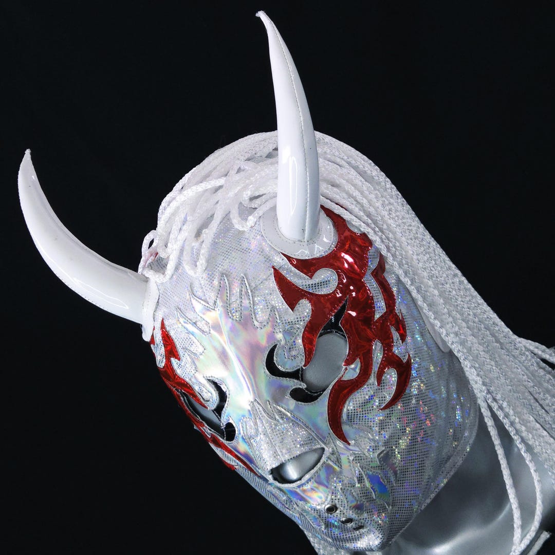 Hand Made Devil Wrestling Mask Luchador Costume Wrestler Lucha Libre ...