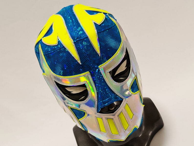 THUNDER Mask Wrestling Mask Luchador Costume Wrestler Lucha - Etsy
