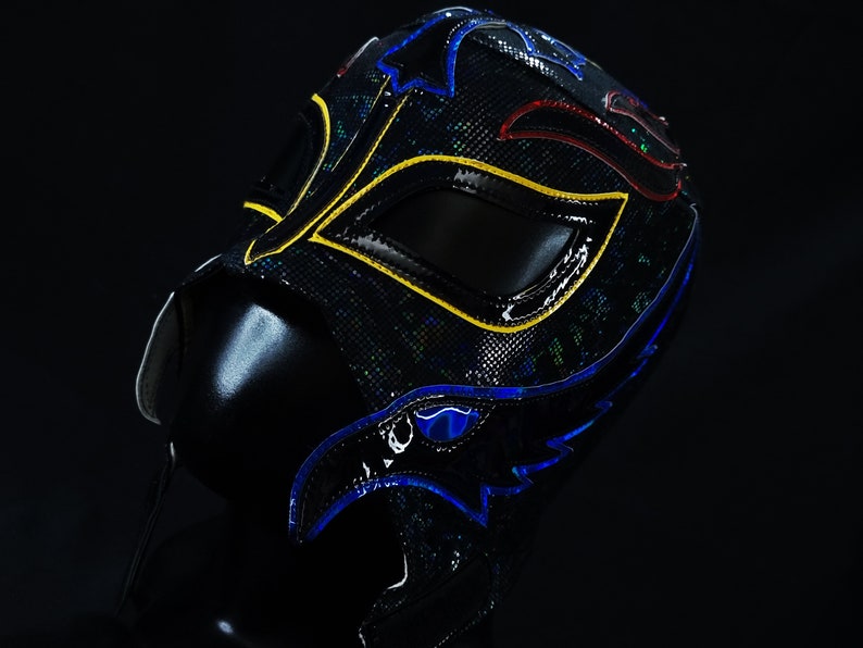 NEON KING Wrestling Mask Luchador Costume Wrestler Lucha Libre - Etsy