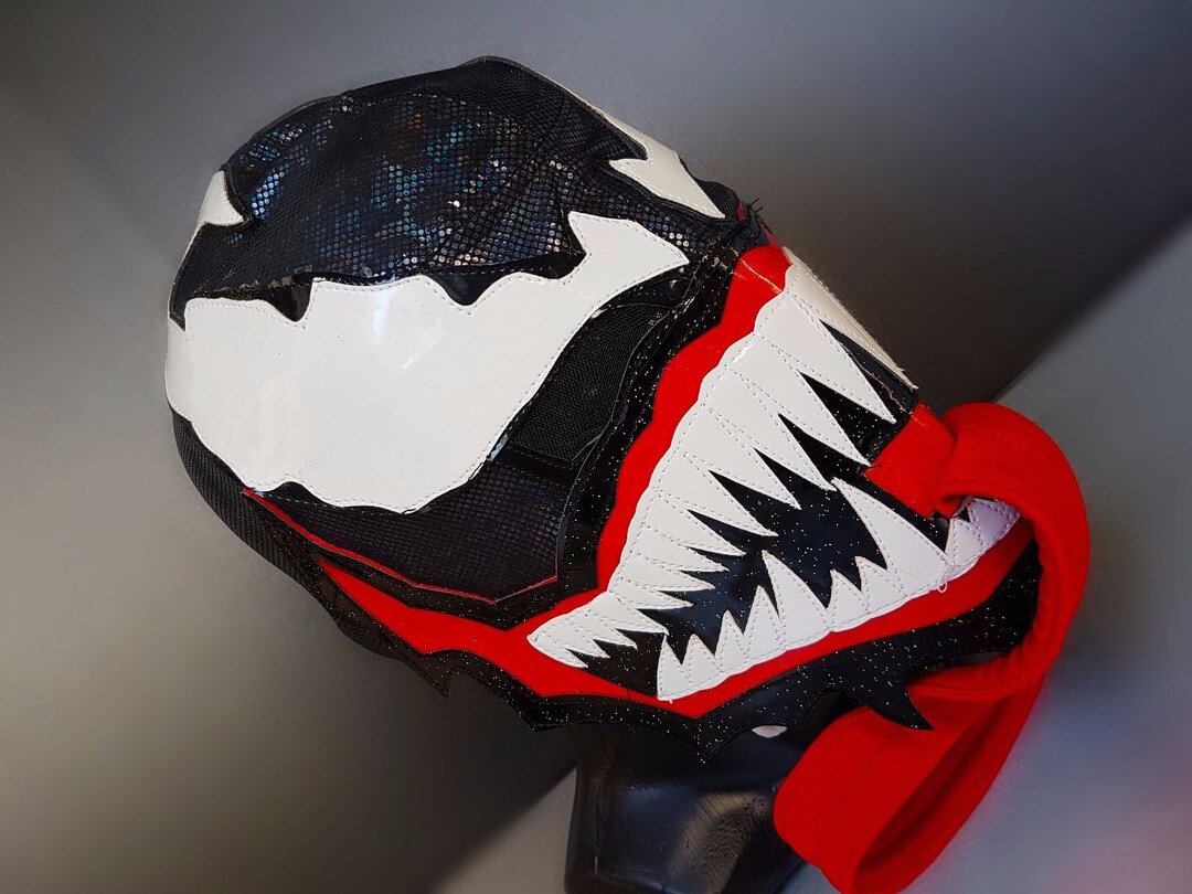 Venom Wrestling Mask Luchador Costume Wrestler Lucha Libre Mexican Mask ...