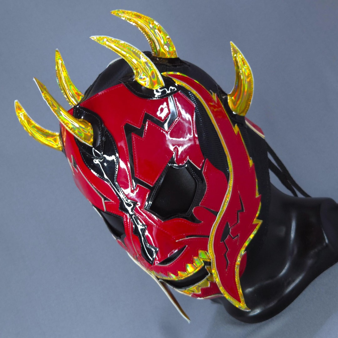 RED LORD MASK Wrestling Mask Luchador Costume Wrestler Lucha Libre ...
