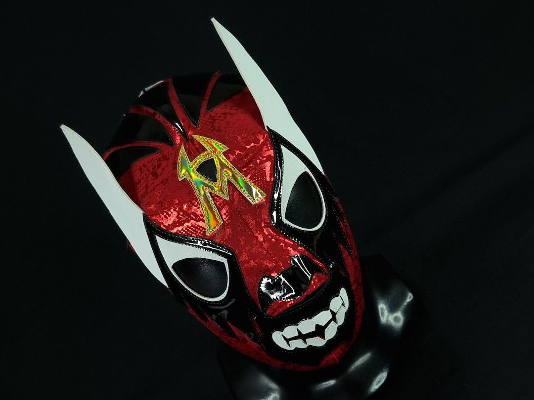 Hand Made DIABLO MASK Wrestling Mask Luchador Costume Wrestler Lucha ...