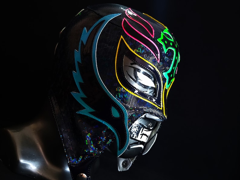 NEON Wrestling Mask Luchador Costume Wrestler Lucha Libre - Etsy