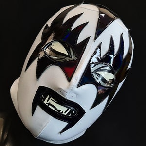 ROCKSTAR RETRO Kiss Wrestling Mask Luchador Costume Wrestler Lucha ...