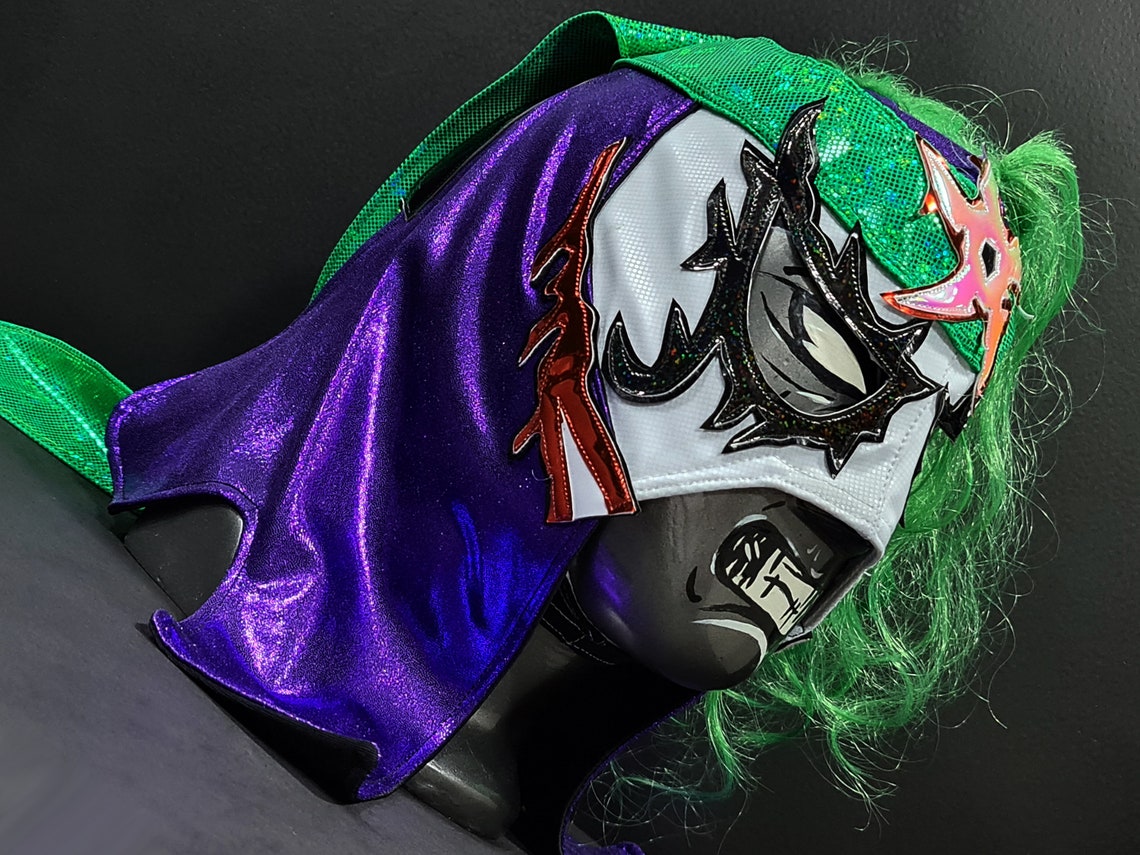 JOKER Wrestling Mask Luchador Costume Wrestler Lucha Libre - Etsy