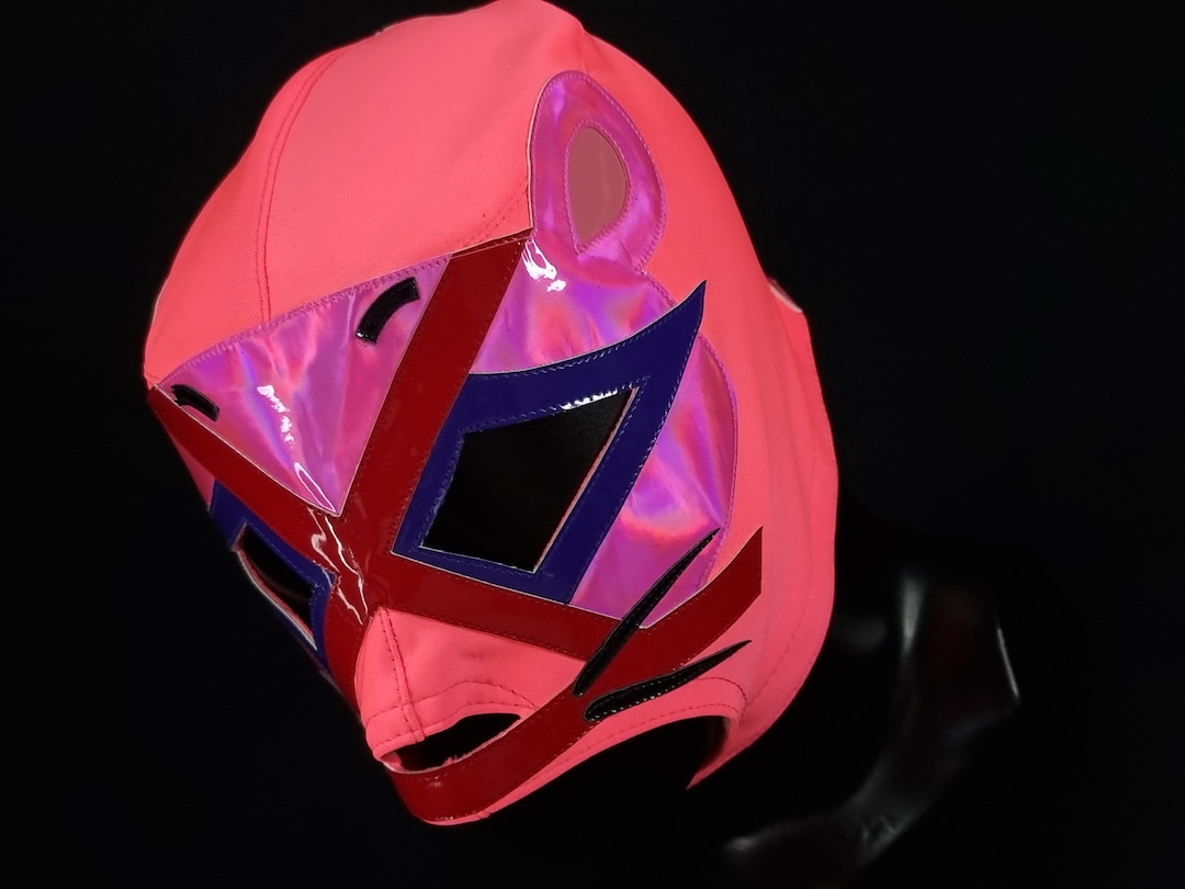 PINK Mask Wrestling Mask Luchador Costume Wrestler Lucha Libre Mexican ...