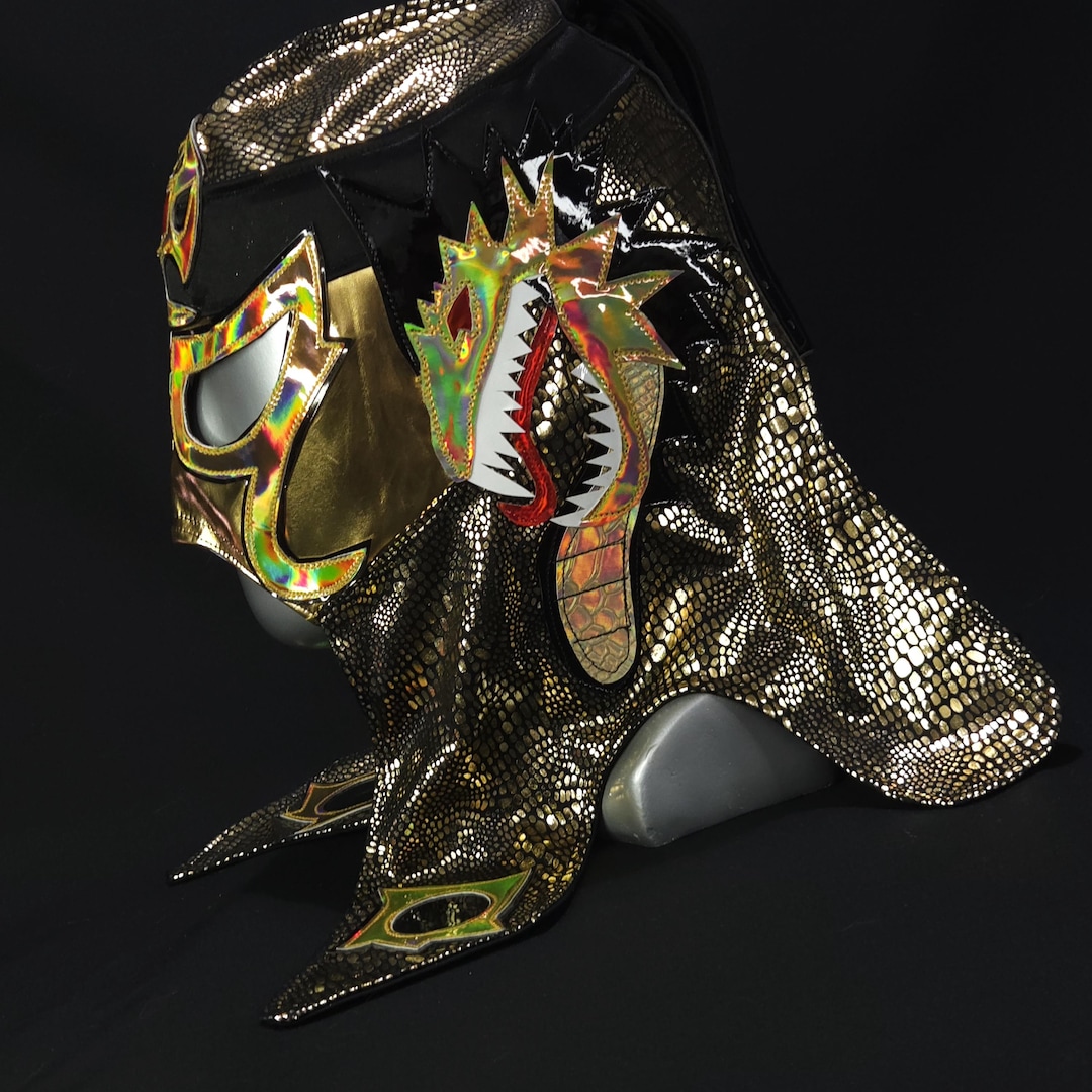 DRAGON Wrestling Mask Luchador Costume Wrestler Lucha Libre Mexican ...