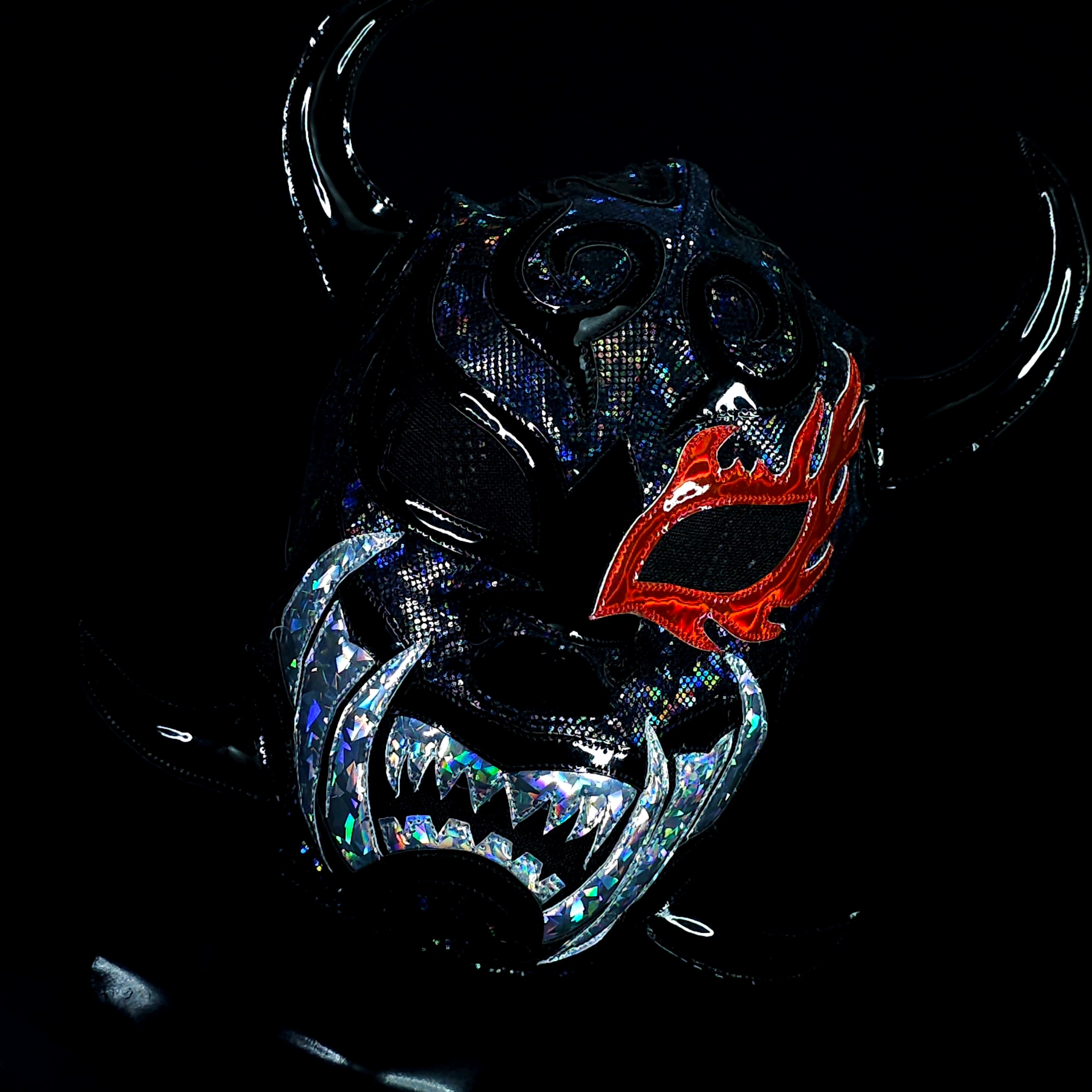 DEMON Wrestling Mask Luchador Costume Wrestler Lucha Libre Mexican Mask ...