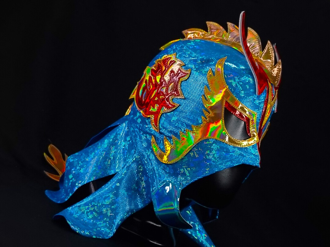 Hand Made DRAGON Wrestling Mask Luchador Costume Wrestler Lucha Libre ...