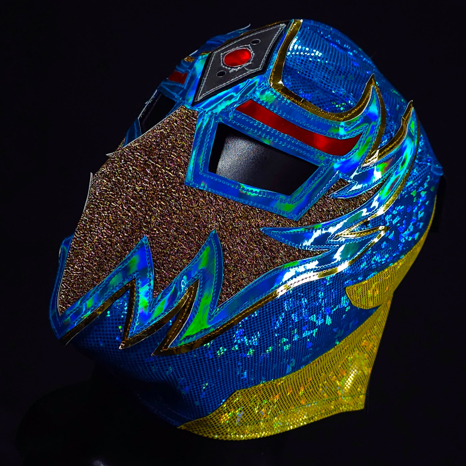 Hand Made NINJA MASK Wrestling Mask Luchador Costume Wrestler Lucha ...
