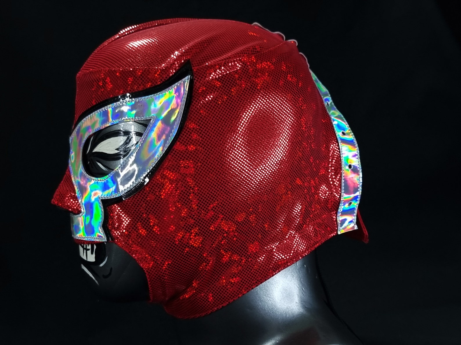 RED DEMON MASK Style Wrestling Mask Luchador Costume Wrestler - Etsy