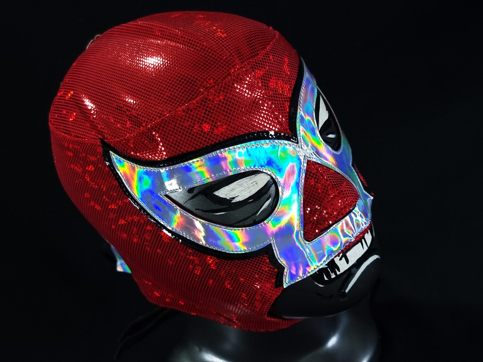 RED DEMON MASK Style Wrestling Mask Luchador Costume Wrestler - Etsy