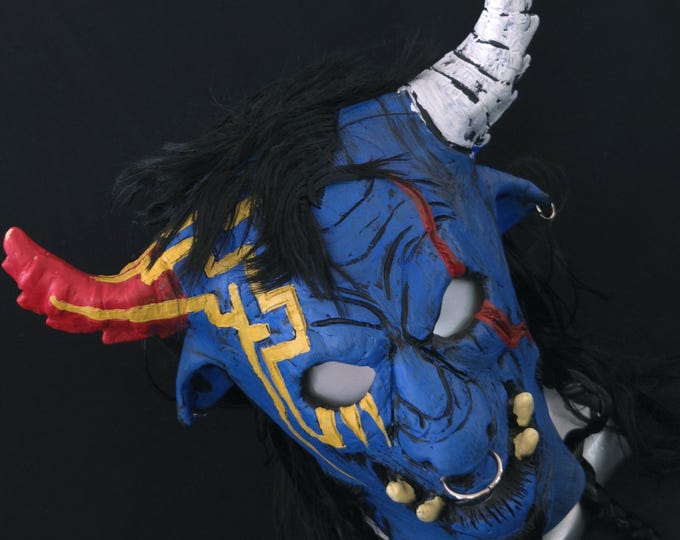 Minotaur Latex Mask Wrestling Mask Luchador Costume Wrestler Lucha ...