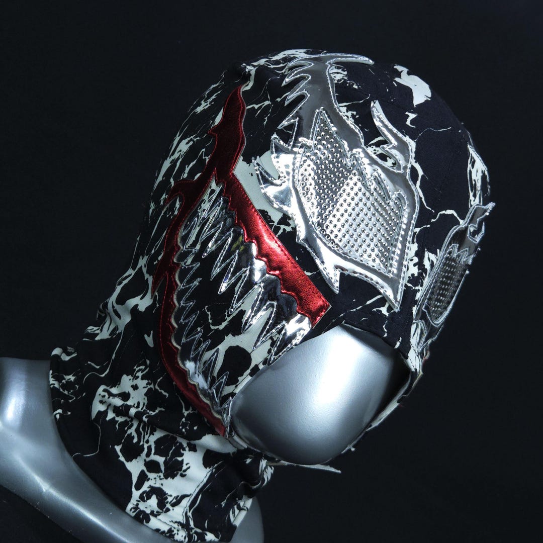 Symbiote Hand Made MASK Wrestling Mask Luchador Costume Wrestler Lucha ...